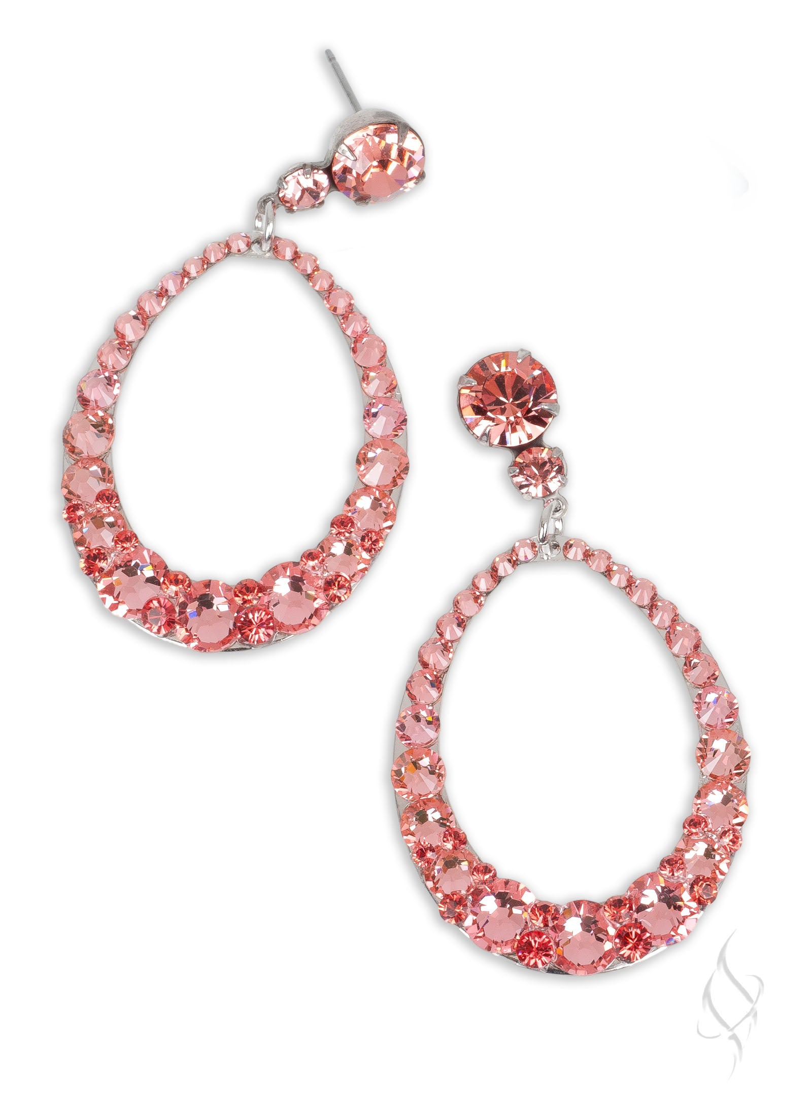 CANDACE Crystal Hoop Earrings in Kashmir by Stefanie Somers - Stefanie ...