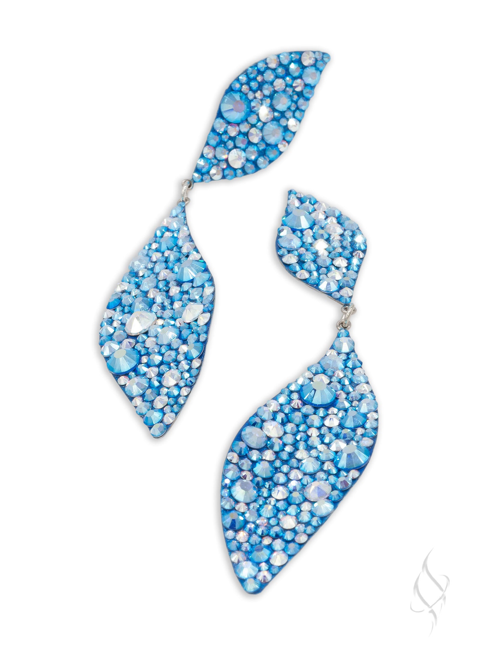 FALLON Demi Crystal Drop Earrings in Cloud by Stefanie Somers ...