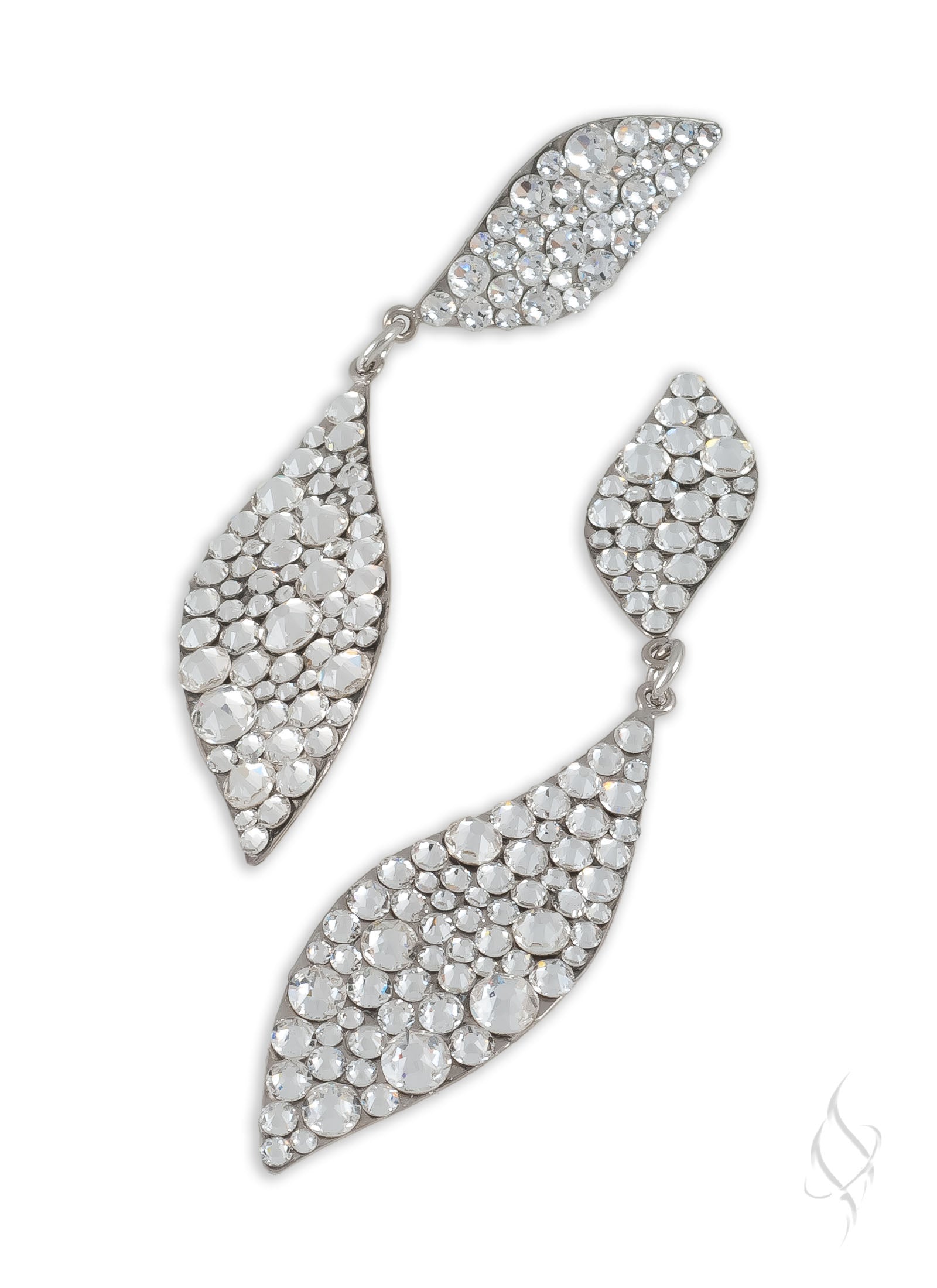FALLON Demi Crystal Drop Earrings in Crystal by Stefanie Somers ...