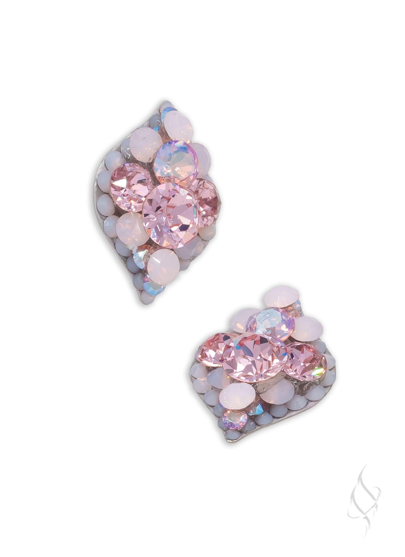 PETRA Mini Crystal Stud Earrings in Cotton Candy from Stefanie Somers ...