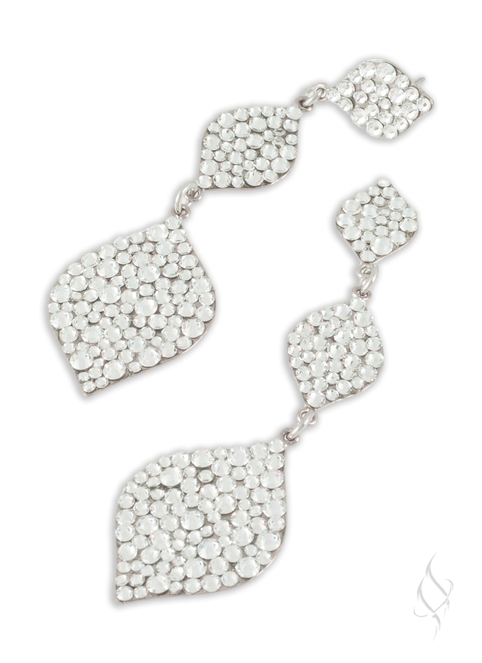 EMILY Crystal Drop Earrings in Lush by Stefanie Somers - Stefanie ...