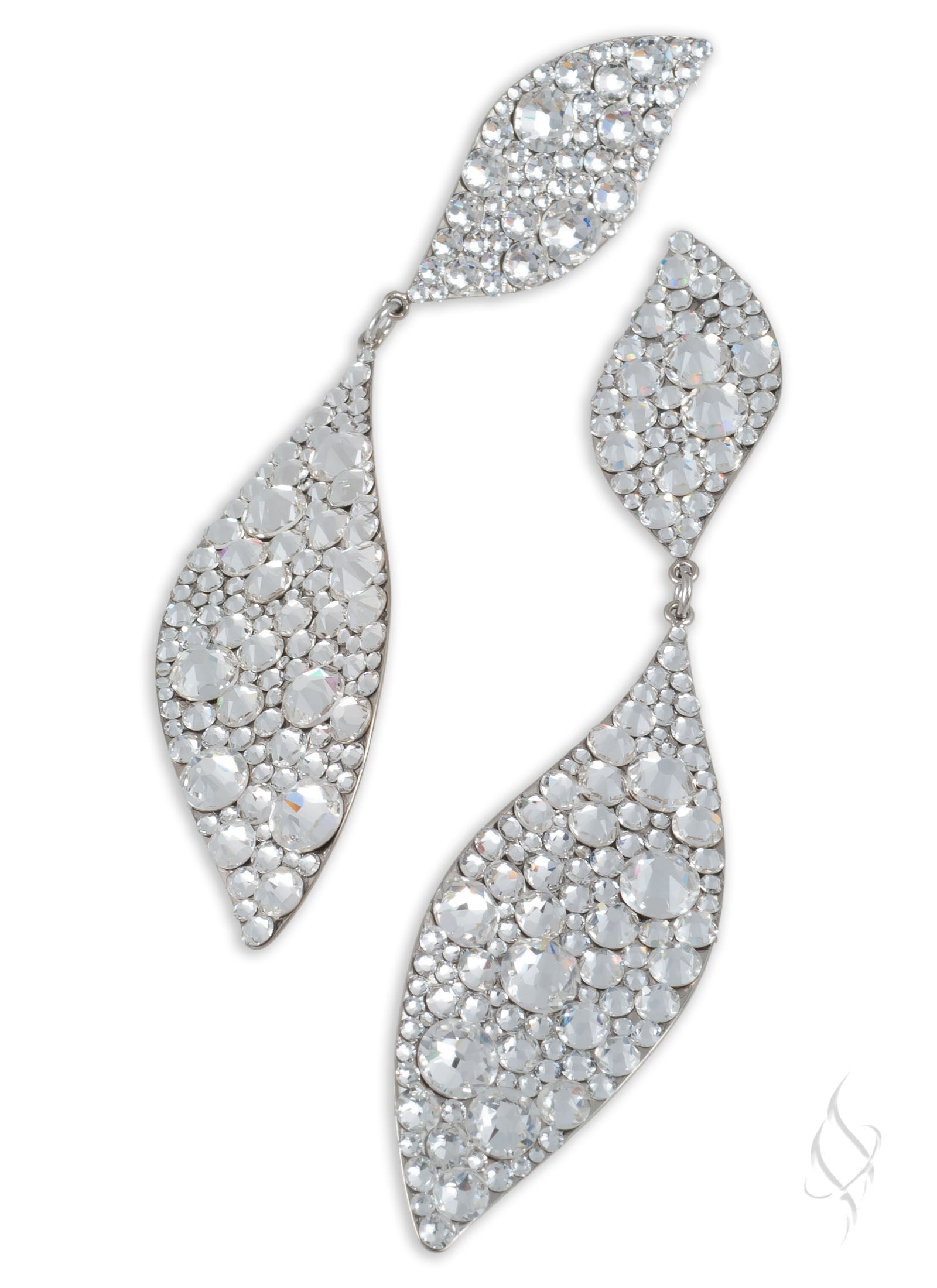FALLON Crystal Drop Earrings in Crystal from Stefanie Somers - Stefanie ...