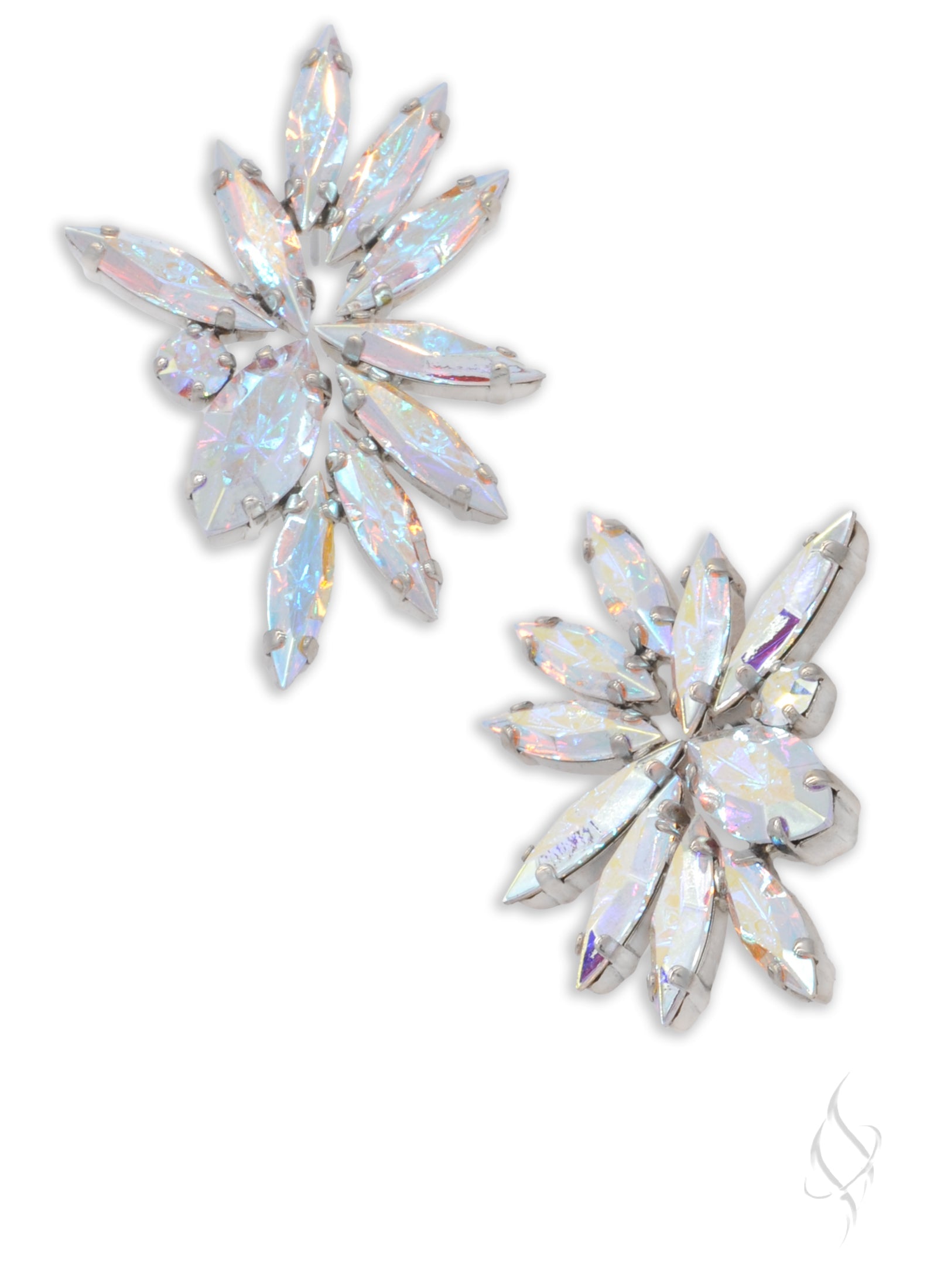 FIREWORK Crystal Earrings in Crystal AB by Stefanie Somers - Stefanie ...