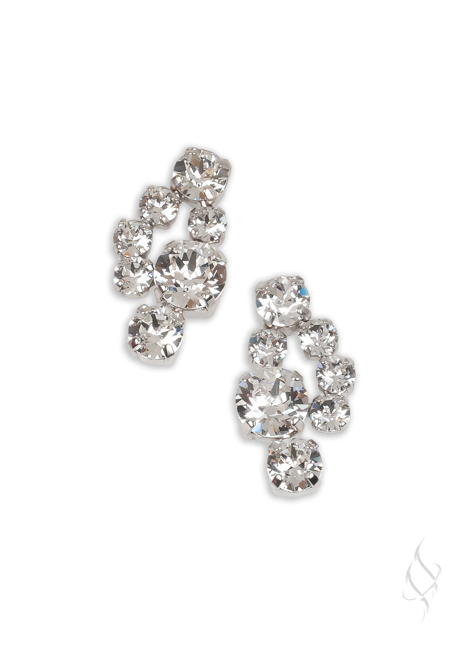 MARISA Crystal Small Stud Earrings in Crystal by Stefanie Somers ...